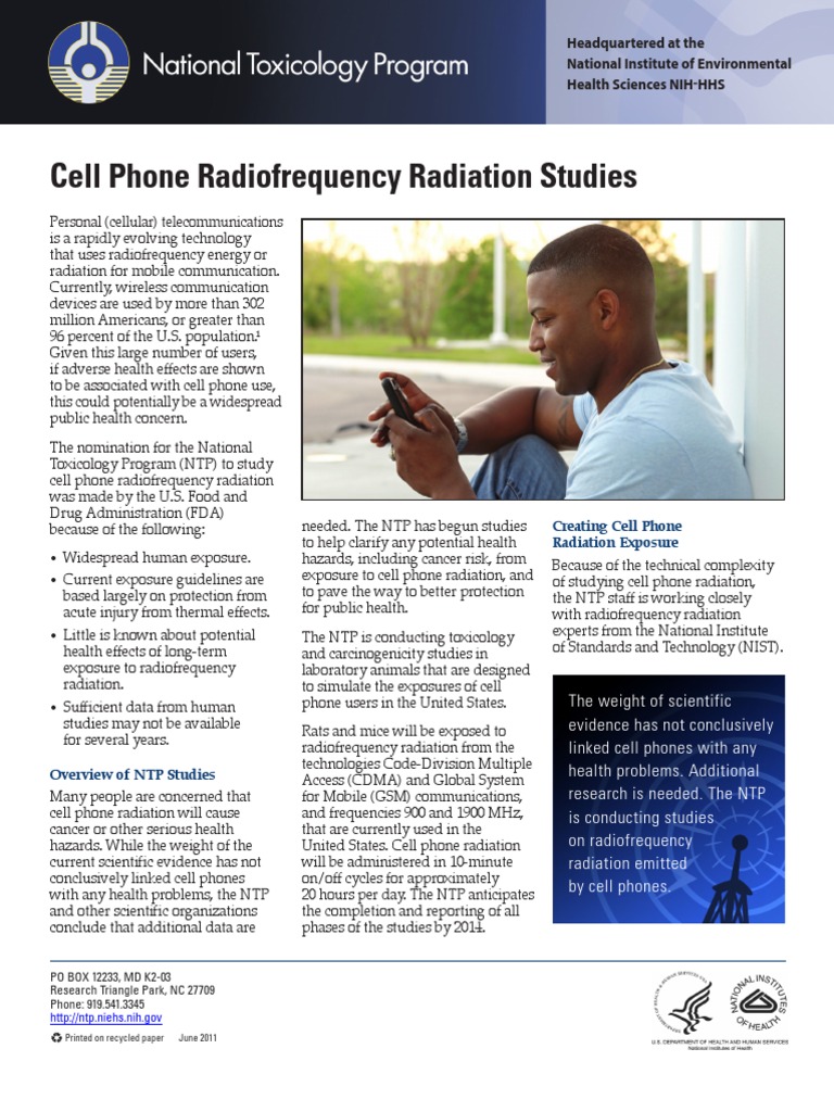 Cell Phone Radiofrequency Radiation Studies | PDF | Mobile Phones ...