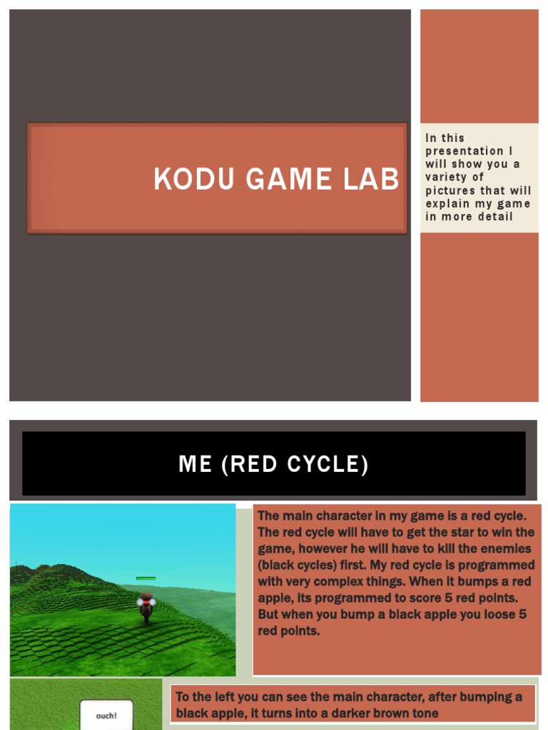 Kodu Game Lab: in This Presentation I Will Show You A Variety of ...
