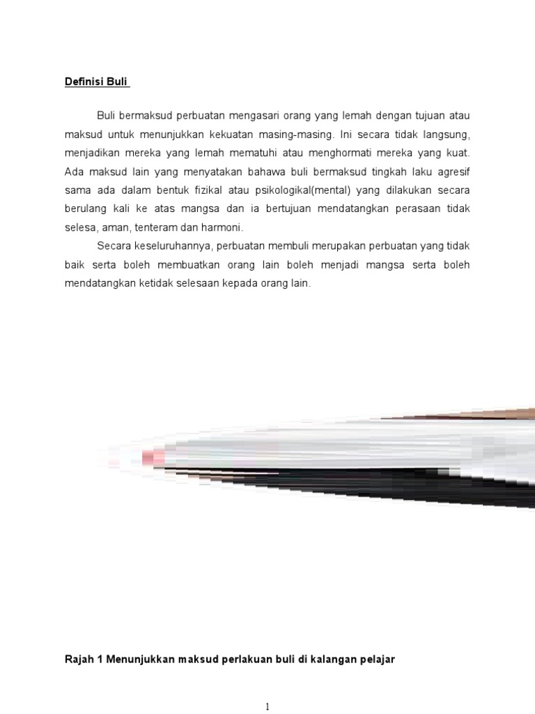 Definisi Buli | PDF
