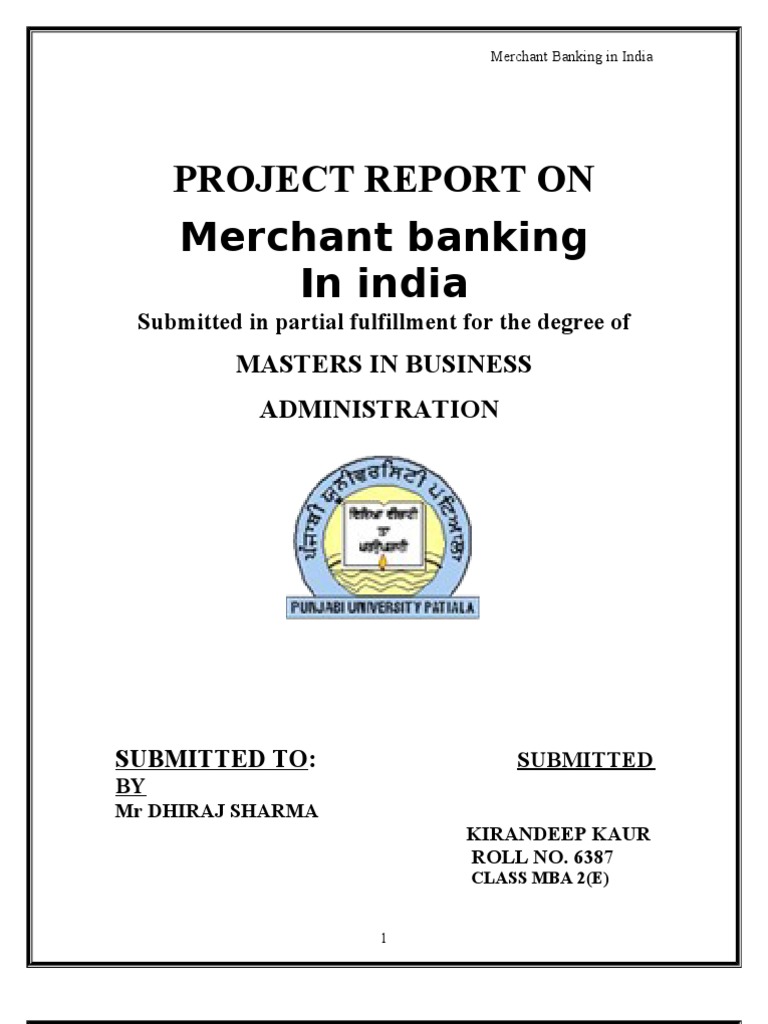 Merchant Banking in India | PDF | Investment Banking | Banks