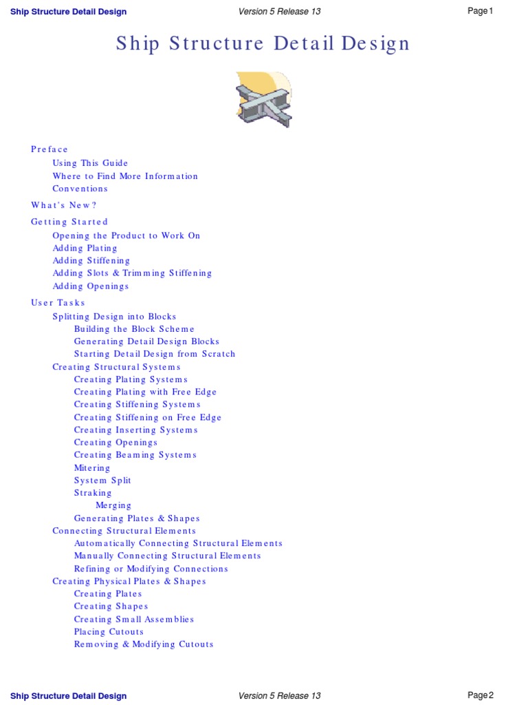 Catia - Ship Structure Detail Design | PDF | Icon (Computing ...