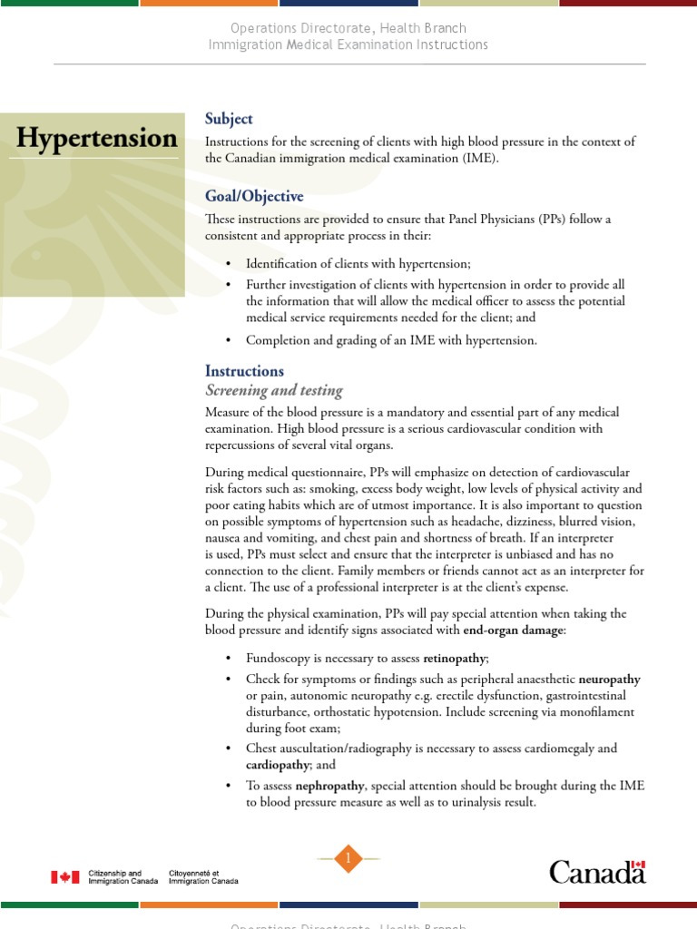 Hypertension Screening Guidelines | PDF | Hypertension | Blood Pressure