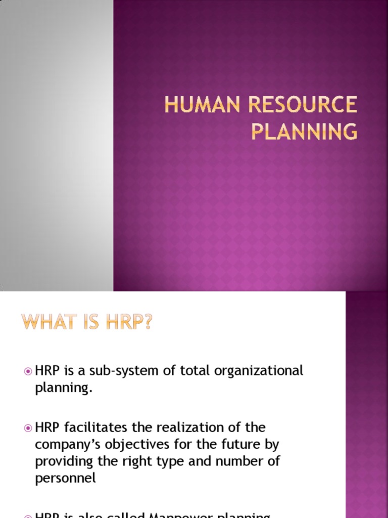 HR - Manpower Planning | PDF | Competence (Human Resources) | Human ...