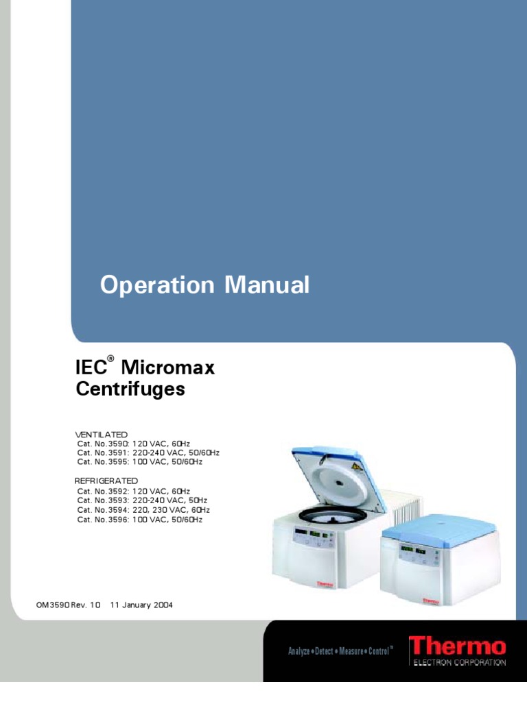 User Manual IEC Micromax MicromaxRF OM3590 | PDF | Electromagnetic Compatibility | Ac Power ...