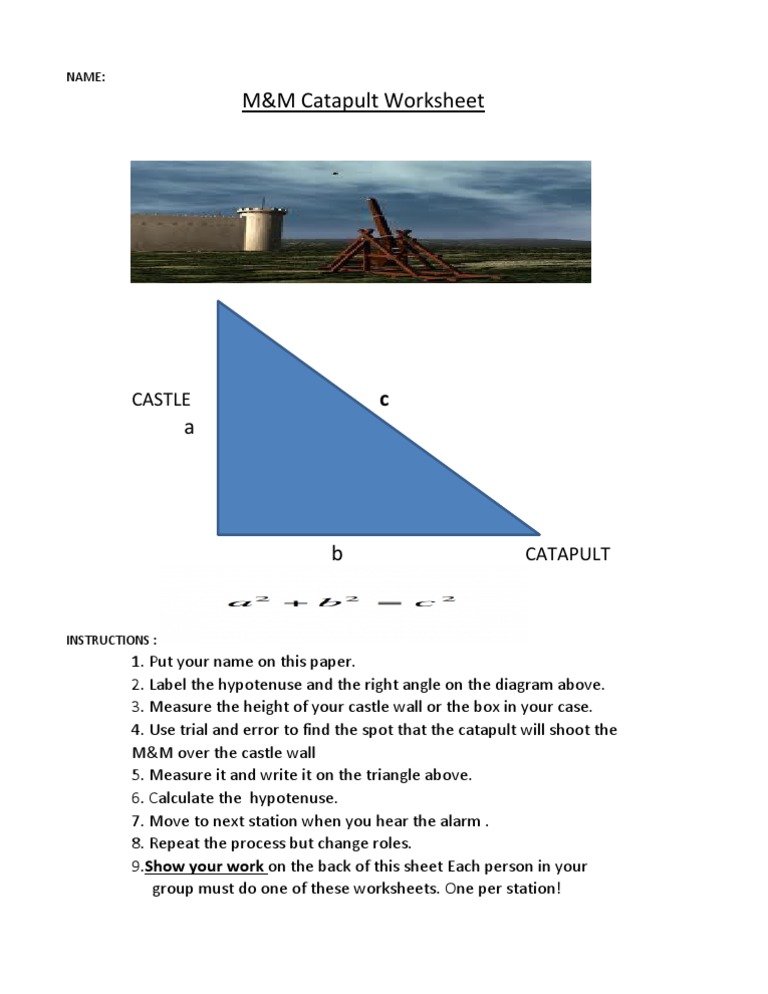 STEM Activity: M&M Catapult Challenge | PDF | Teaching Methods & Materials