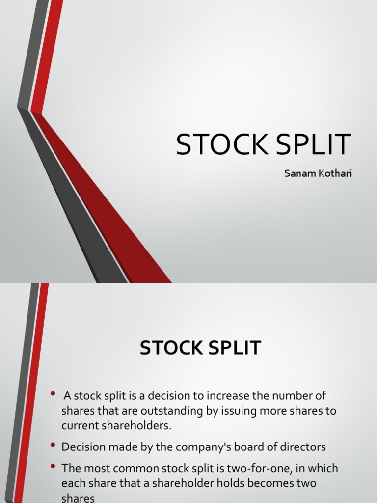 Understanding Stock Splits and Their Types | PDF