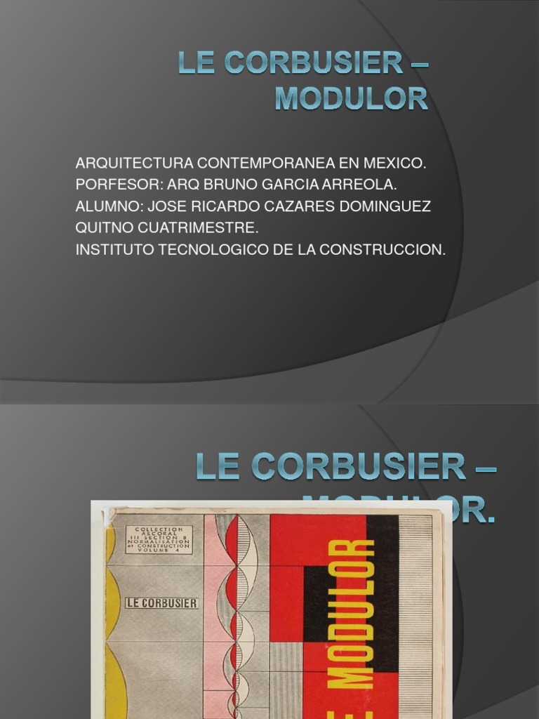 Le Corbusier - Modulor | PDF | Science | Geografía