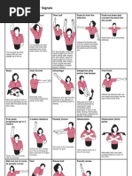 Netball Officiating Signals | PDF | Hand | Arm