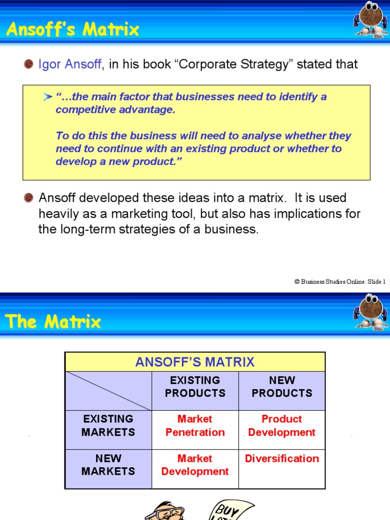 Ansoffs Matrix | PDF | Business | Art