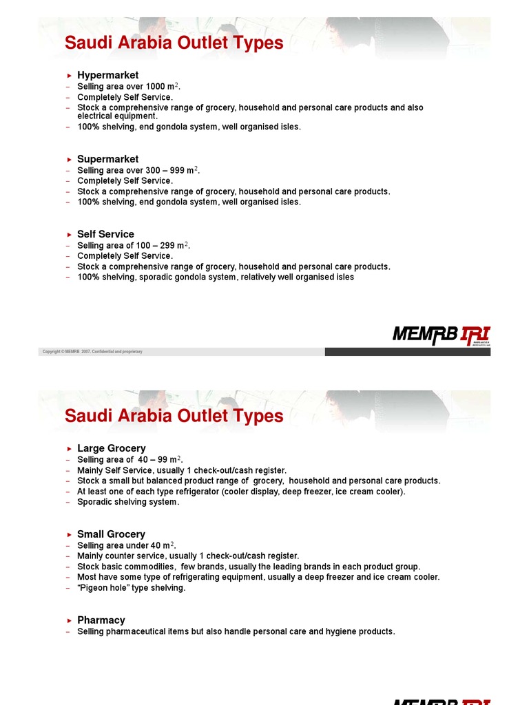 Outlet Types in Middle East | PDF | Business | Technology & Engineering