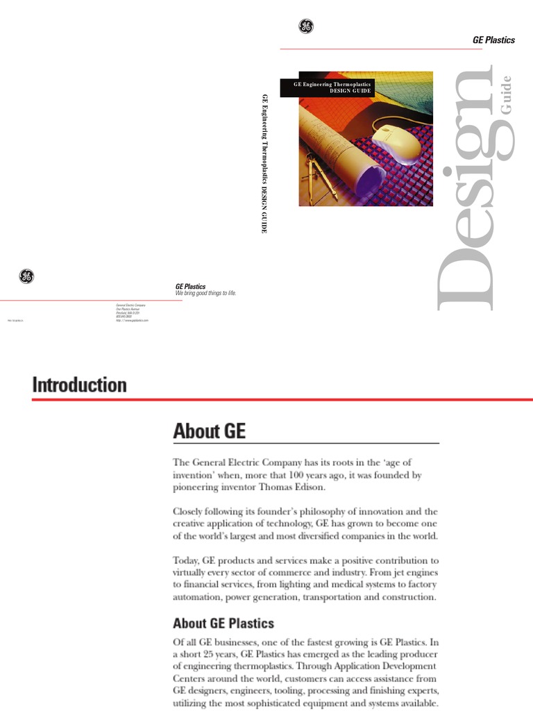 GE Engineering Thermoplastics Design Guide | PDF | Thermoplastic | Polymers