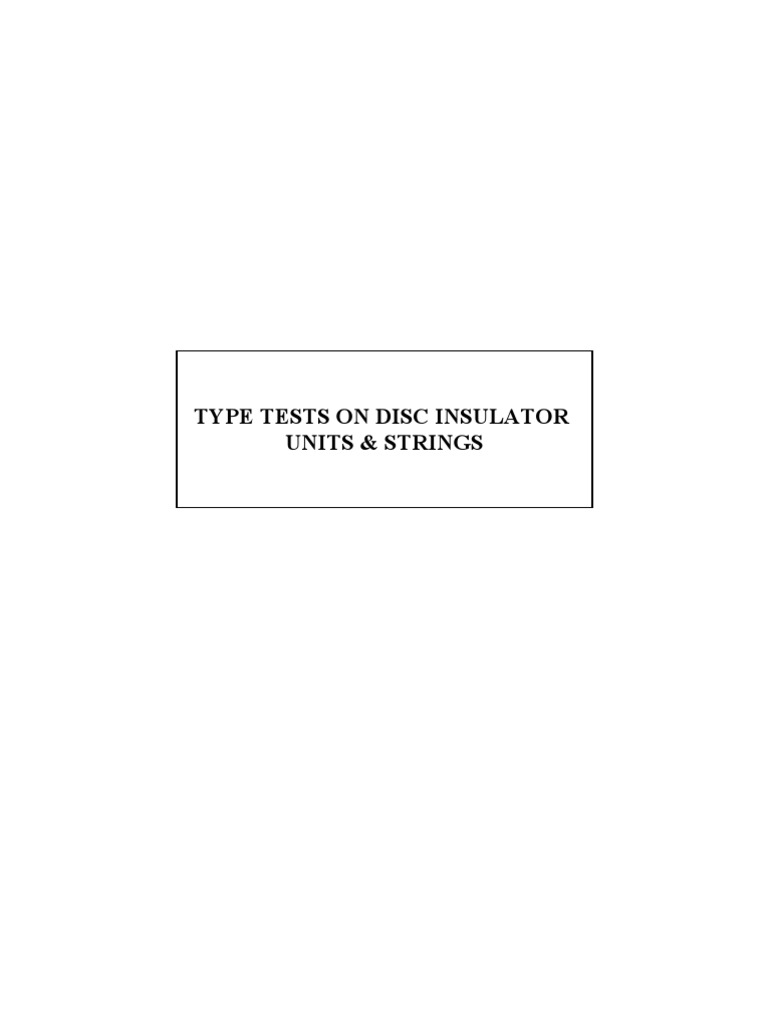 Insulator Type Tests Pdf Pdf Insulator Electricity Ac Power