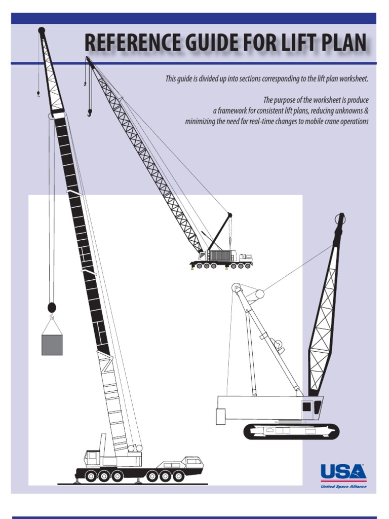 USA Lift Plan Reference Booklet 809 2010 | PDF | Crane (Machine ...
