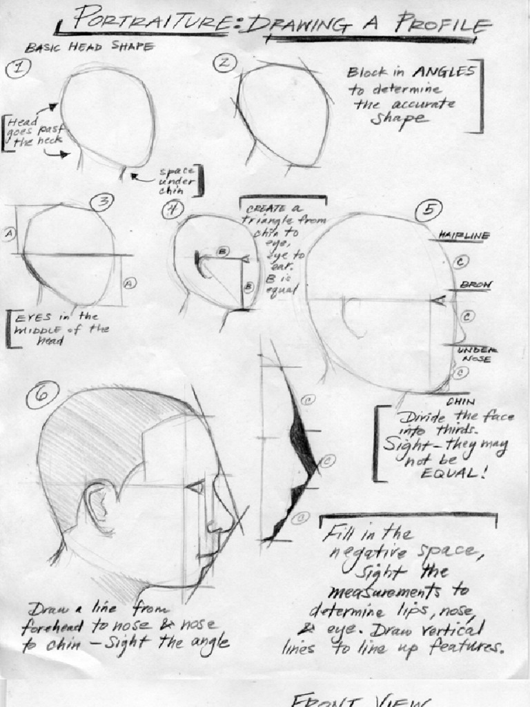 How To Draw A Portrait | PDF