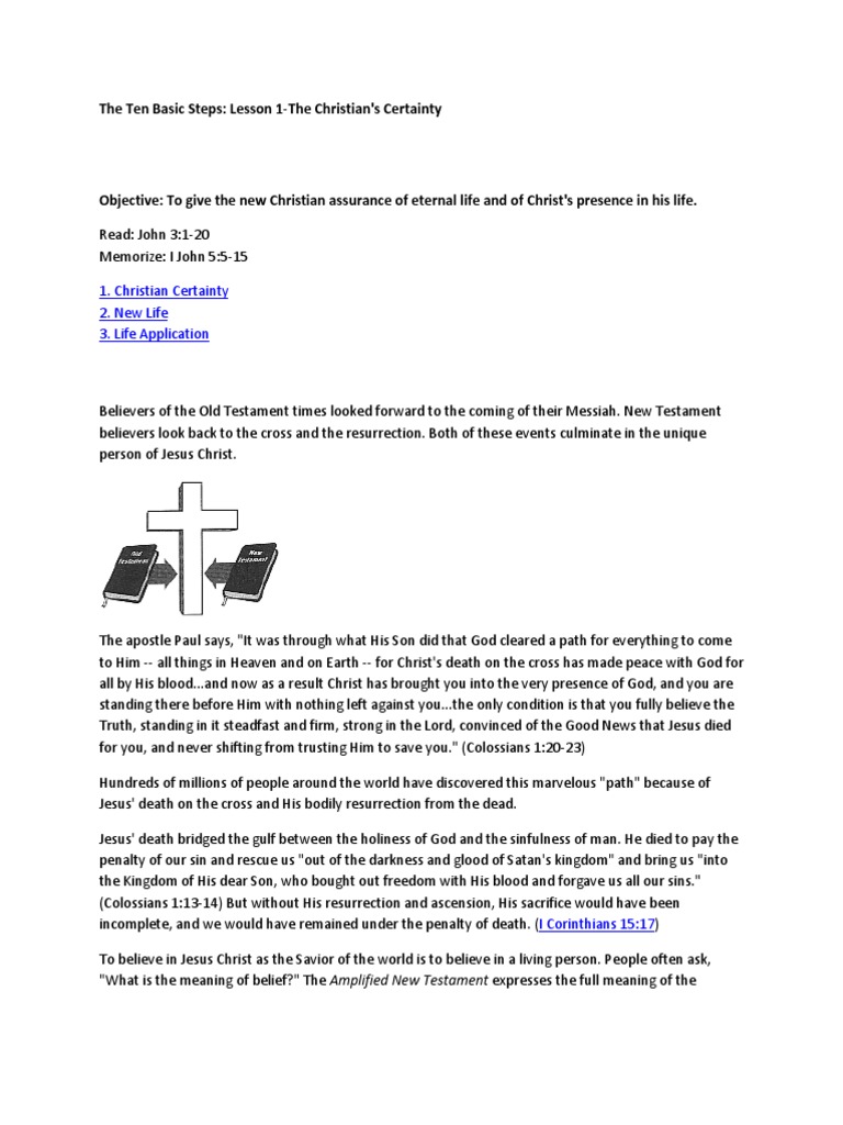 10 Basic Steps To Christian Maturity | PDF | Eternal Life (Christianity ...