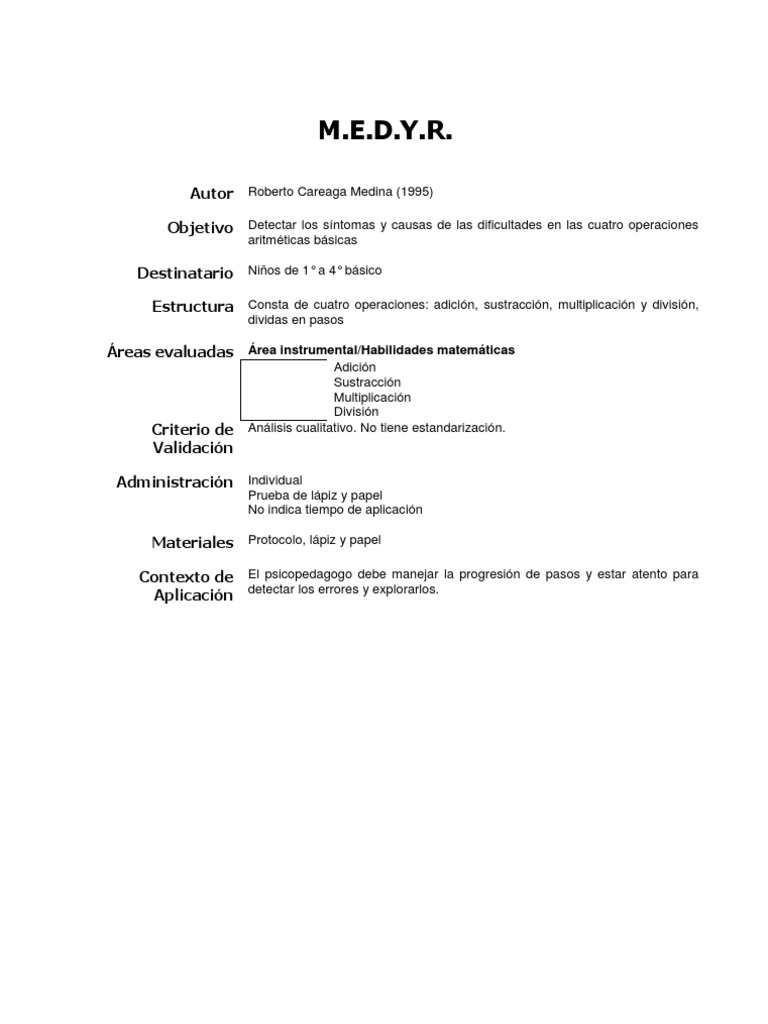Ficha Medyr | PDF | Cálculo | Enseñanza de matemática