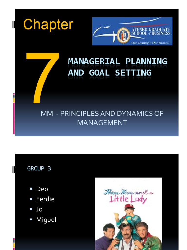 Chapter 7 Managerial Planing and Goal Setting | PDF | Goal | Strategic ...