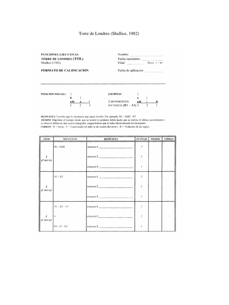 Test Torre de Londres | PDF