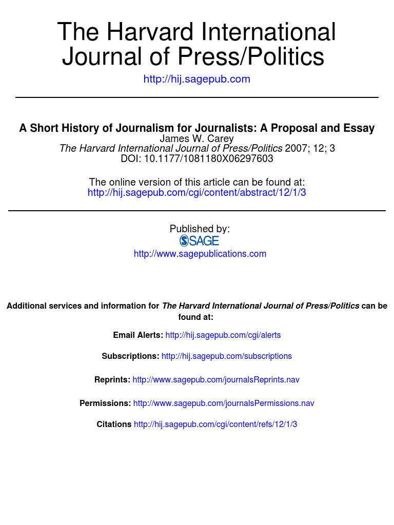 A Short History of Journalism For Journalists | PDF | Journalism | Novels