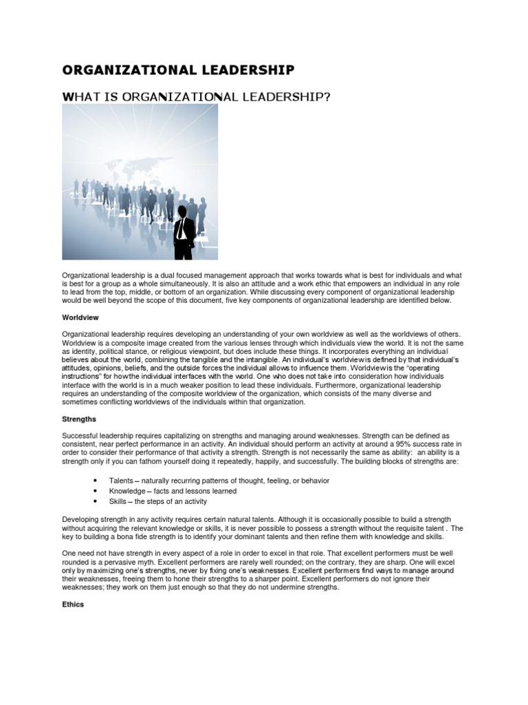 Organizational Leadership | PDF | Leadership | Motivation