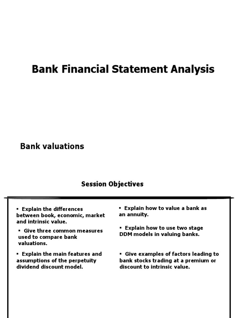 Bank Valuations | PDF | Valuation (Finance) | Discounting