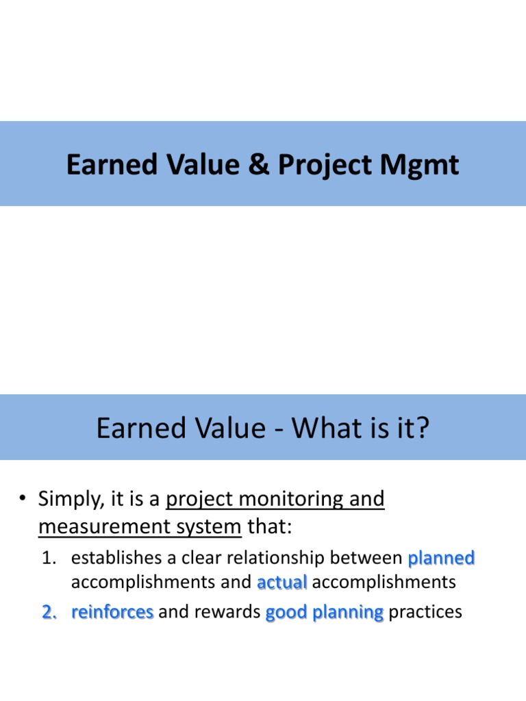 Evm | PDF | Production And Manufacturing | Accountability