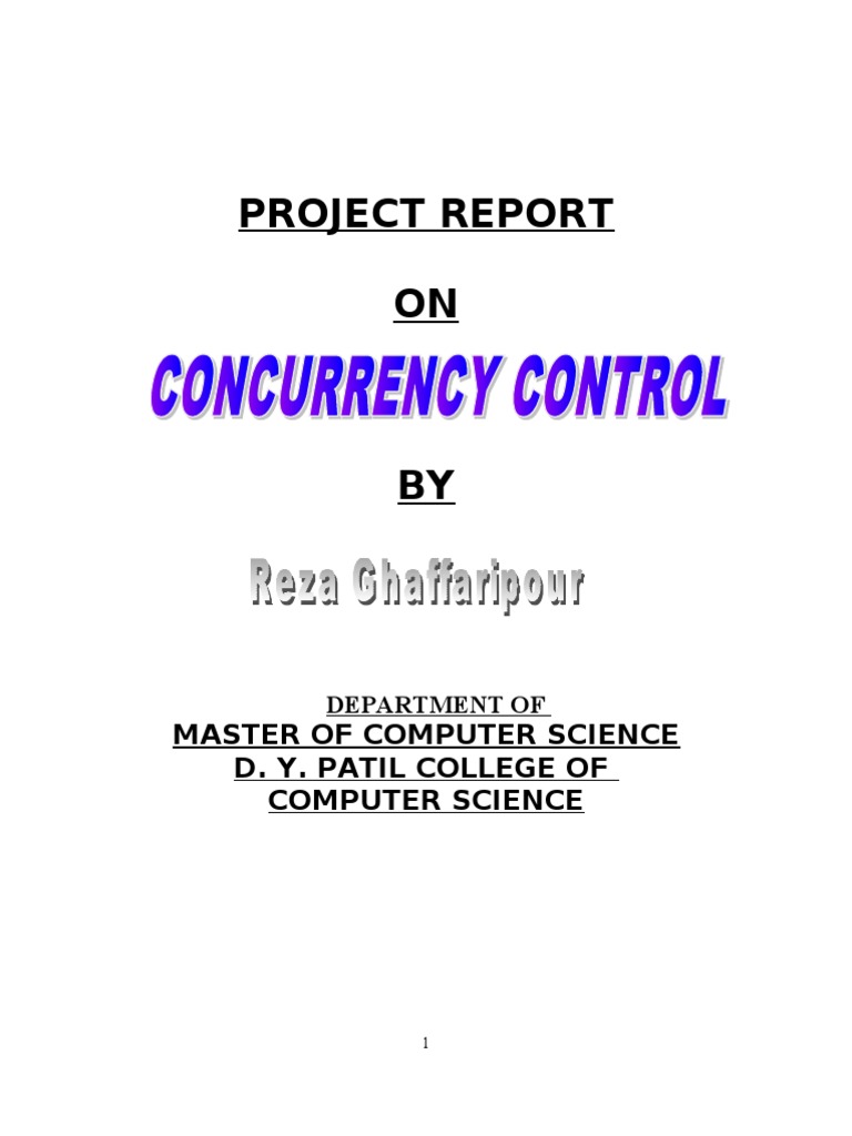 Project Report ON: Master of Computer Science D. Y. Patil College of ...