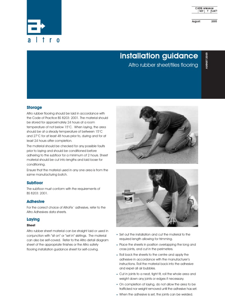 Mondopave Instal Guide | PDF | Flooring | Stairs