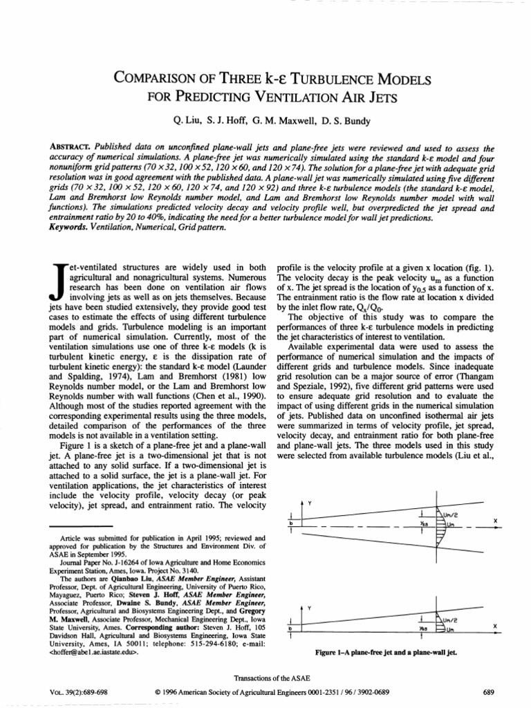 k e Turbulence Model | Turbulence | Reynolds Number