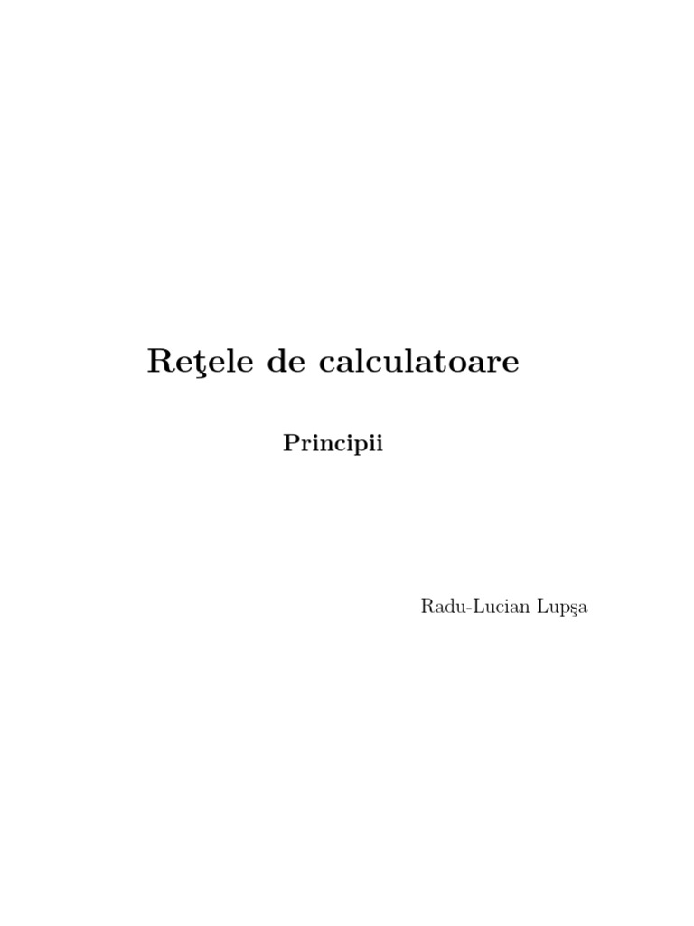 Retele de Calculatoare | PDF