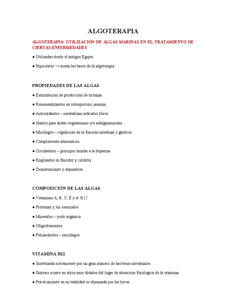 ALGOTERAPIA | PDF | Tiroides | Yodo