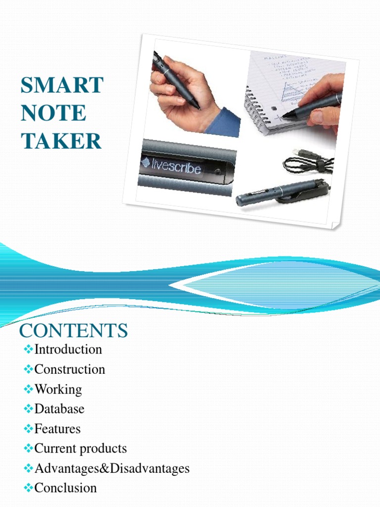 Smart Note Taker | Download Free PDF | Personal Computers | Computer Program