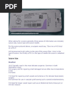Ethicon Suture Chart | PDF | Surgical Suture | Surgery