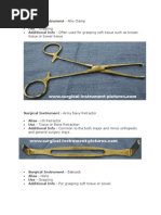 25 Different Types of Retractors | PDF | Surgery | Surgical Specialties