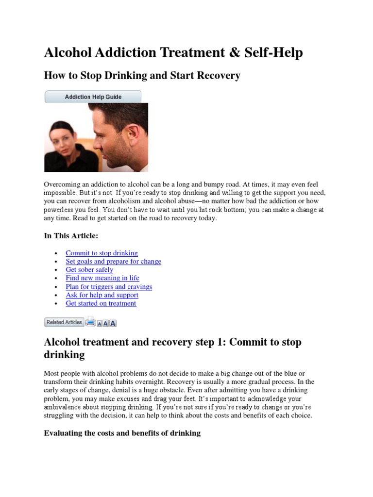 Alcohol Addiction Treatment | PDF | Alcoholism | Drug Rehabilitation