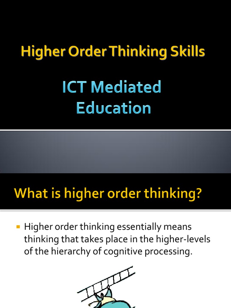 Higher Order Thinking Skills Explained | PDF | Reading Comprehension ...