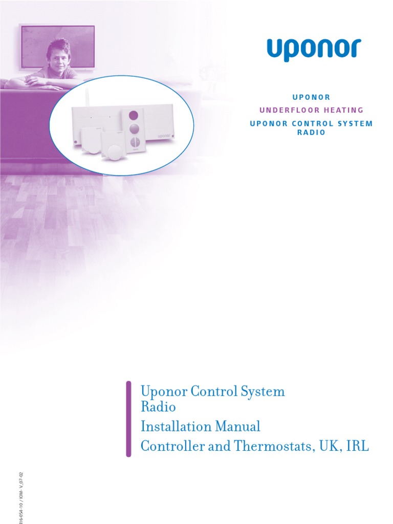 Uponor Control System Installation Operation Manual | PDF