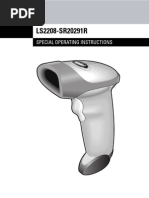 LS4278 Scanner Quick Reference Guide | PDF | Barcode | Image Scanner