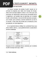 Batería de Test Eurofit para Niños | PDF