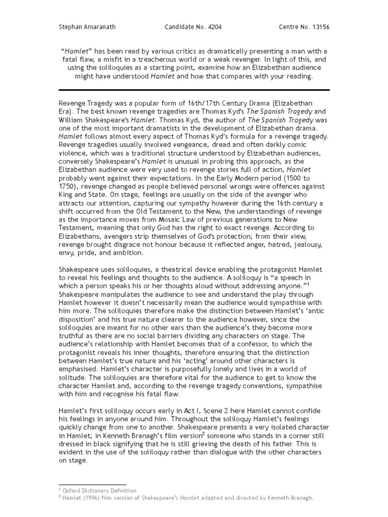 Edexcel A-Level English Literature: Hamlet CW | PDF | Hamlet | William ...