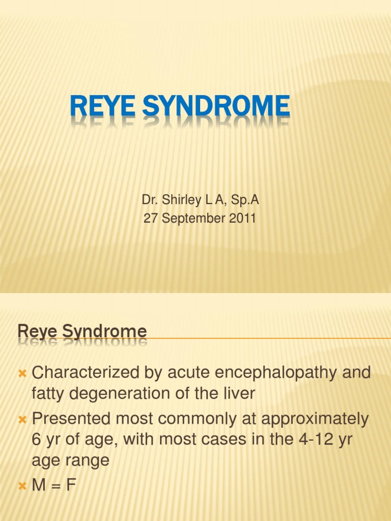 Reye Syndrome | Coma | Medical Specialties