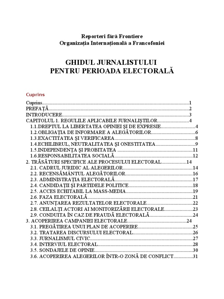 Ghidul Jurnalistului | PDF