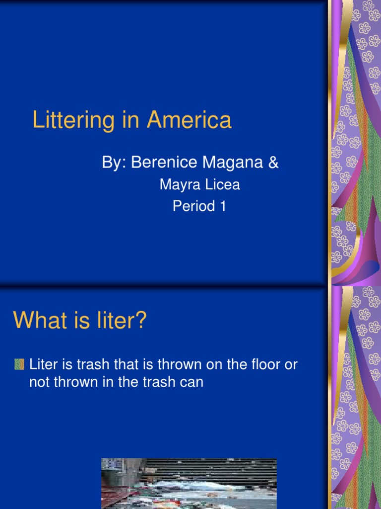 Stop Littering: A Student's Guide | PDF | Wellness