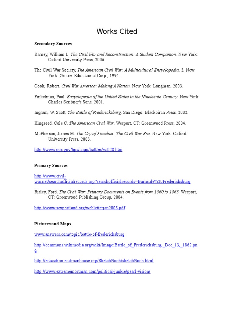 Civil War Research Sources and References | PDF | Travel
