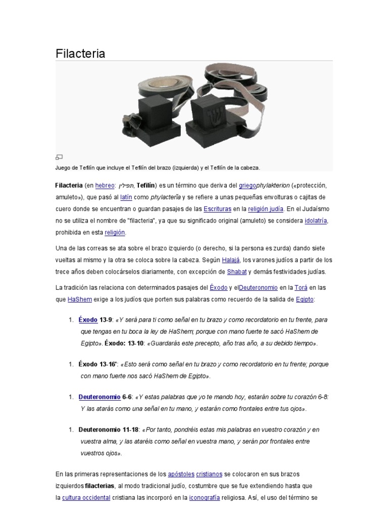 Filacteria | Judíos y judaísmo | Torá