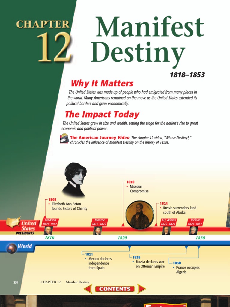 Manifest Destiny and Western Expansion | PDF | Battle Of The Alamo ...