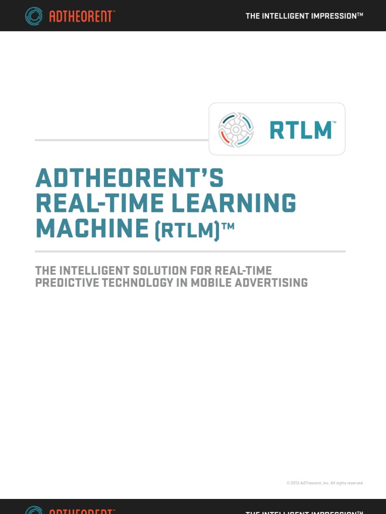 AdTheorent Real Time Learning Machine: White Paper | PDF | Real Time ...