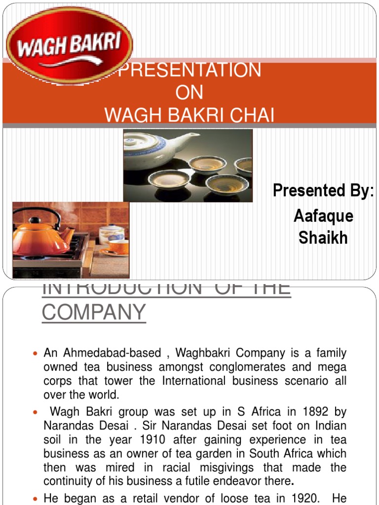 WB Presentation | PDF | Tea | Business