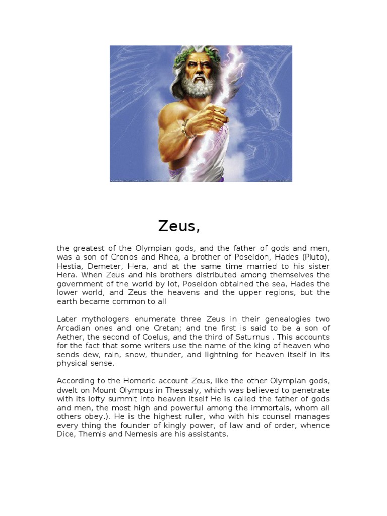 Zeus | PDF | Zeus | Hera
