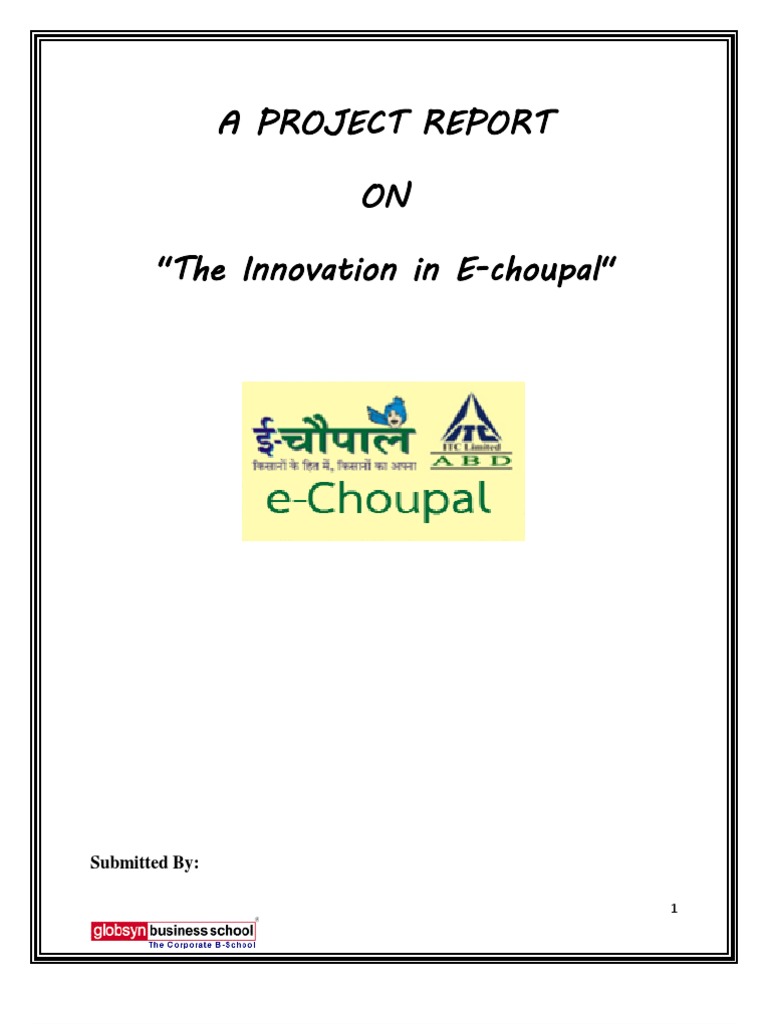 E-Choupal Project Report | PDF | Agriculture | Economies